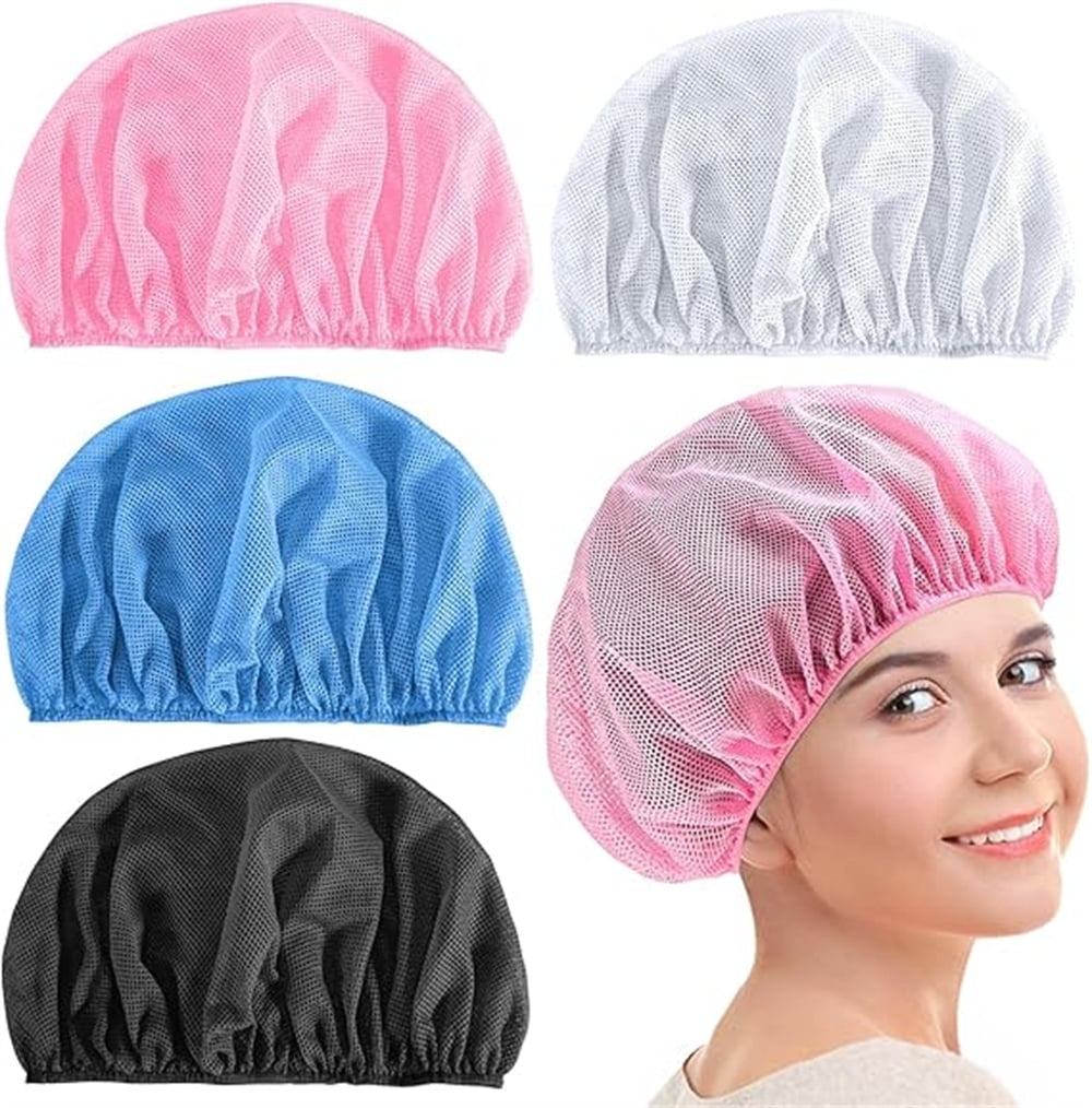 Duslogis 4 Pcs Mesh Sleep Bonnet for Women,Mesh Sleep Caps for Sleeping ...