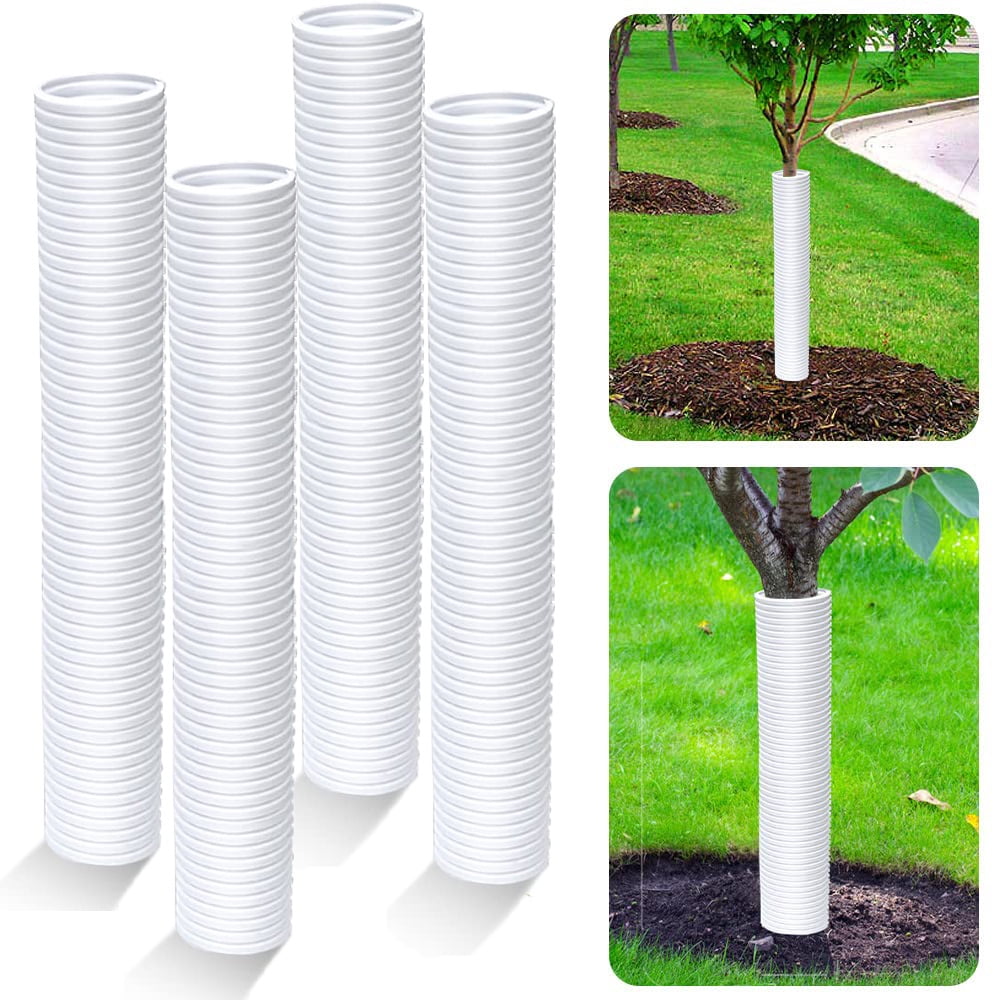 Duslogis 4Pcs Corrugated Tree Guards,Long 15.75 Inch Diameter 1.57 Inch ...