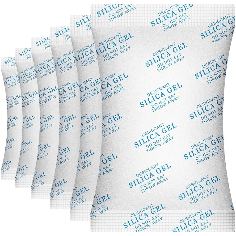 Duslogis 50 Gram 6 Packs Silica Gel Packets Food Grade Silica Packets ...