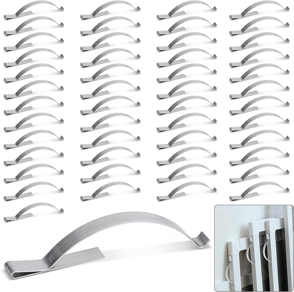 Duslogis 50 Pcs Corner Mount Flat Window Spring Stainless Steel Window ...