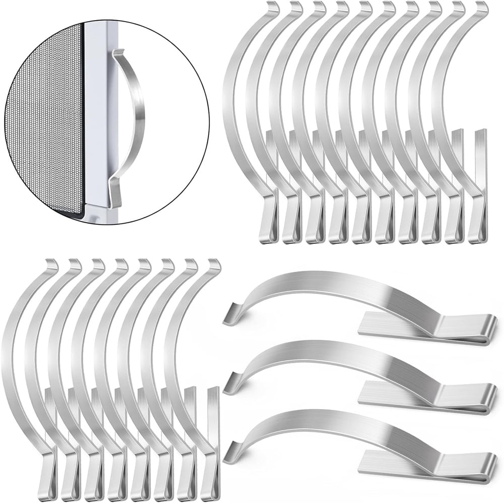 Duslogis 50 Pcs Window Screen Tension Spring, Durable Corner Mount Flat ...