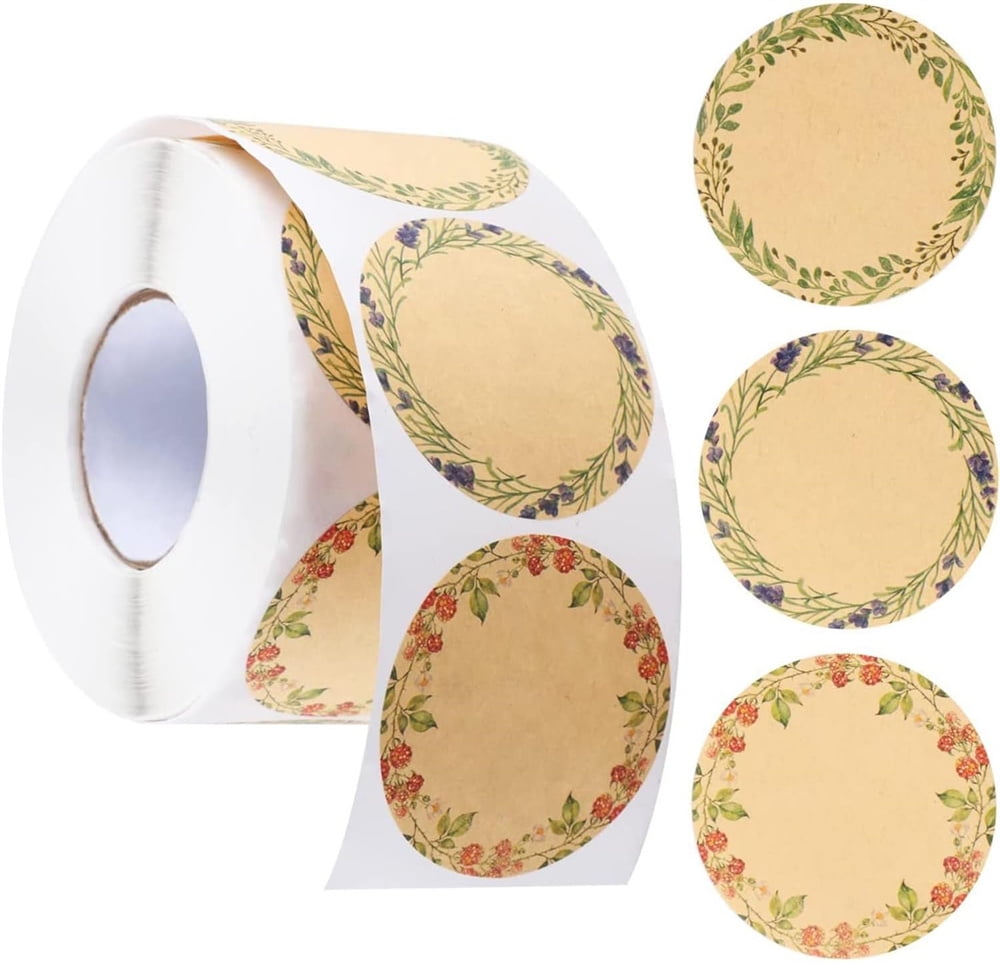 Duslogis 500PCS Canning Label Stickers for Jars and Lids,2Inch Round ...