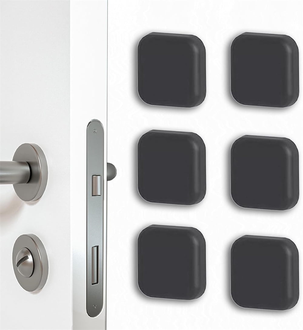 Duslogis 6 Pack Door Stoppers Wall Protector - Silicone Door Knob Guard ...