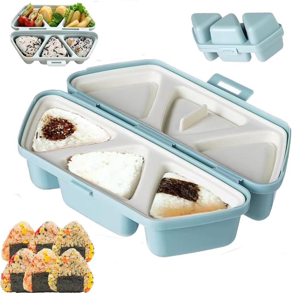 Duslogis 6-in-1 Onigiri Mold Set - Triangle Sushi Molds for Quick ...