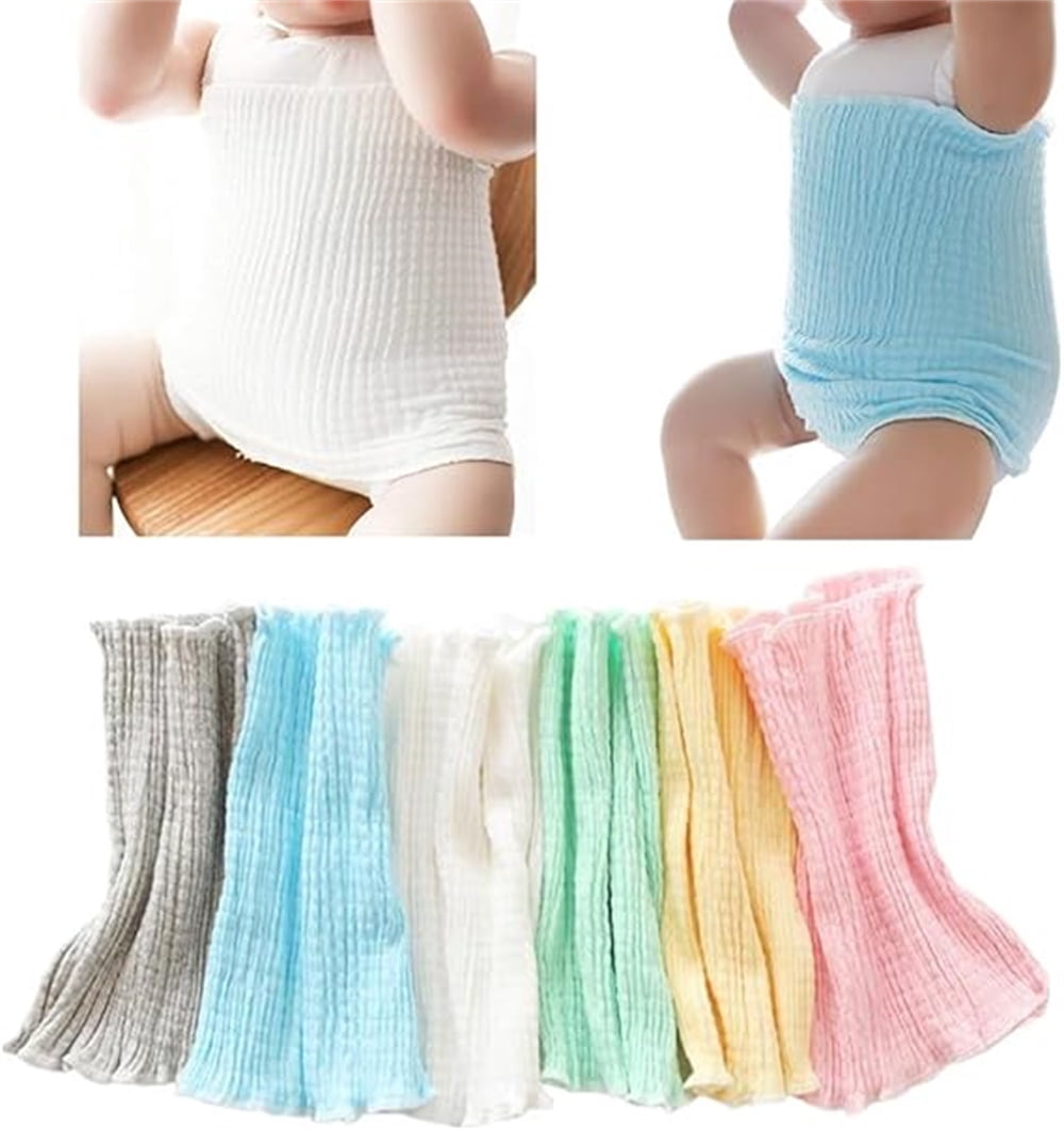 Duslogis 6PC Baby Belly Button Band Cotton Gtube Covers Belly Protector ...
