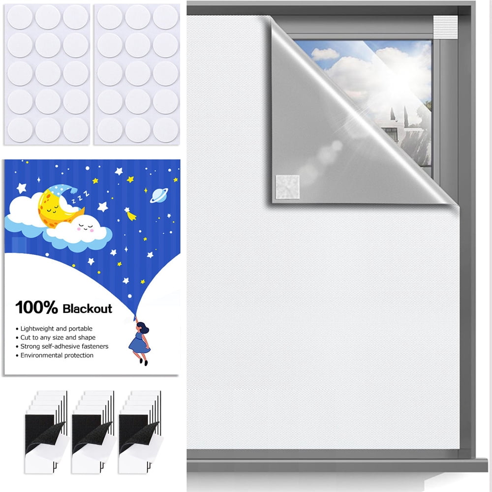 Duslogis Blackout Curtains for Bedroom 40" x 58", Portable Window ...