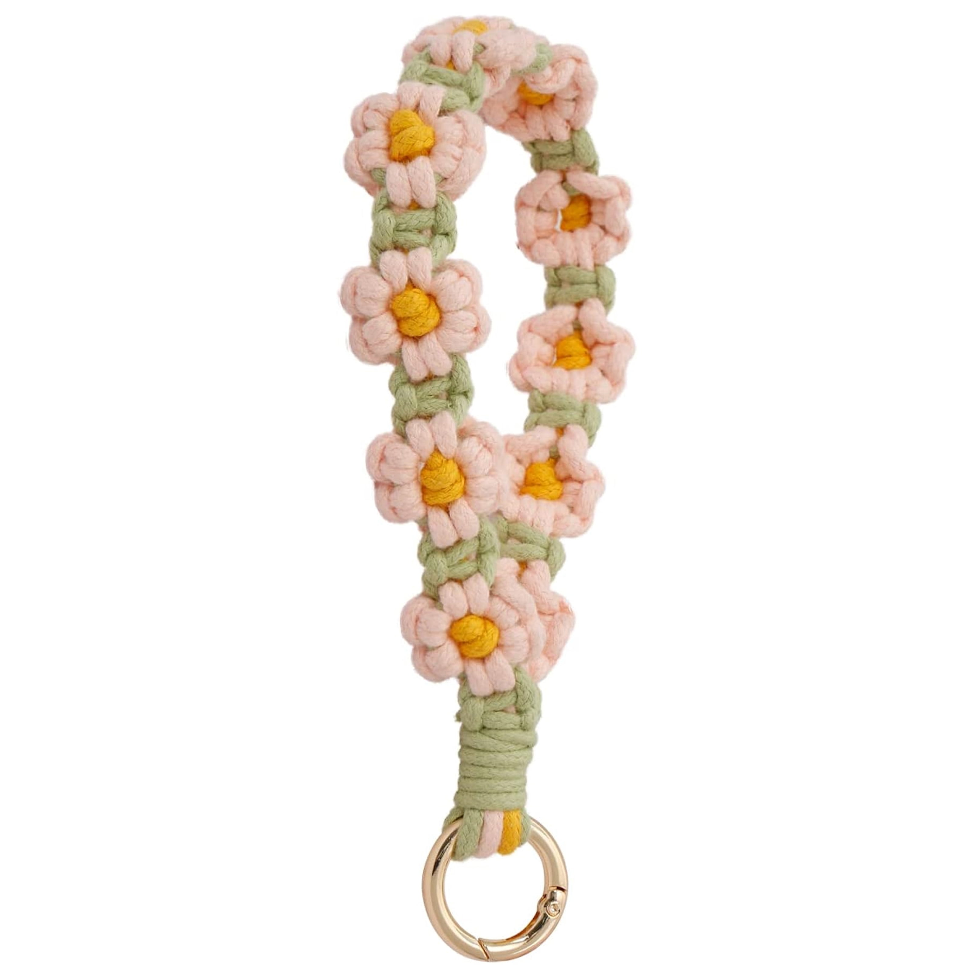 Duslogis Boho Keychain Handmade Keychain Wristlet Key Chain Wrist ...