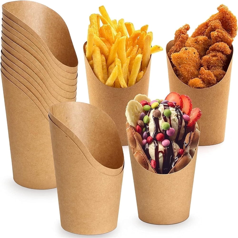 Duslogis Charcuterie Cups (50 PCS), 14 Oz Disposable French Fry Holder ...