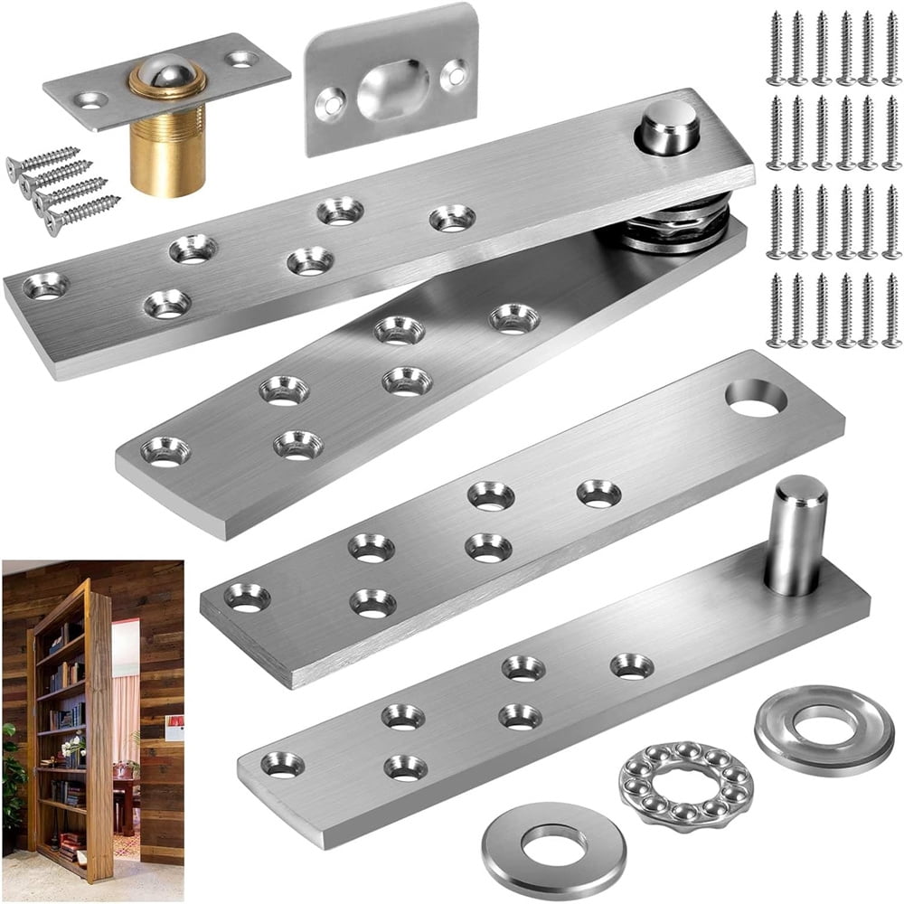 Duslogis Door Pivot Hinges,Invisible Pivot Hinge System with, Door Ball ...