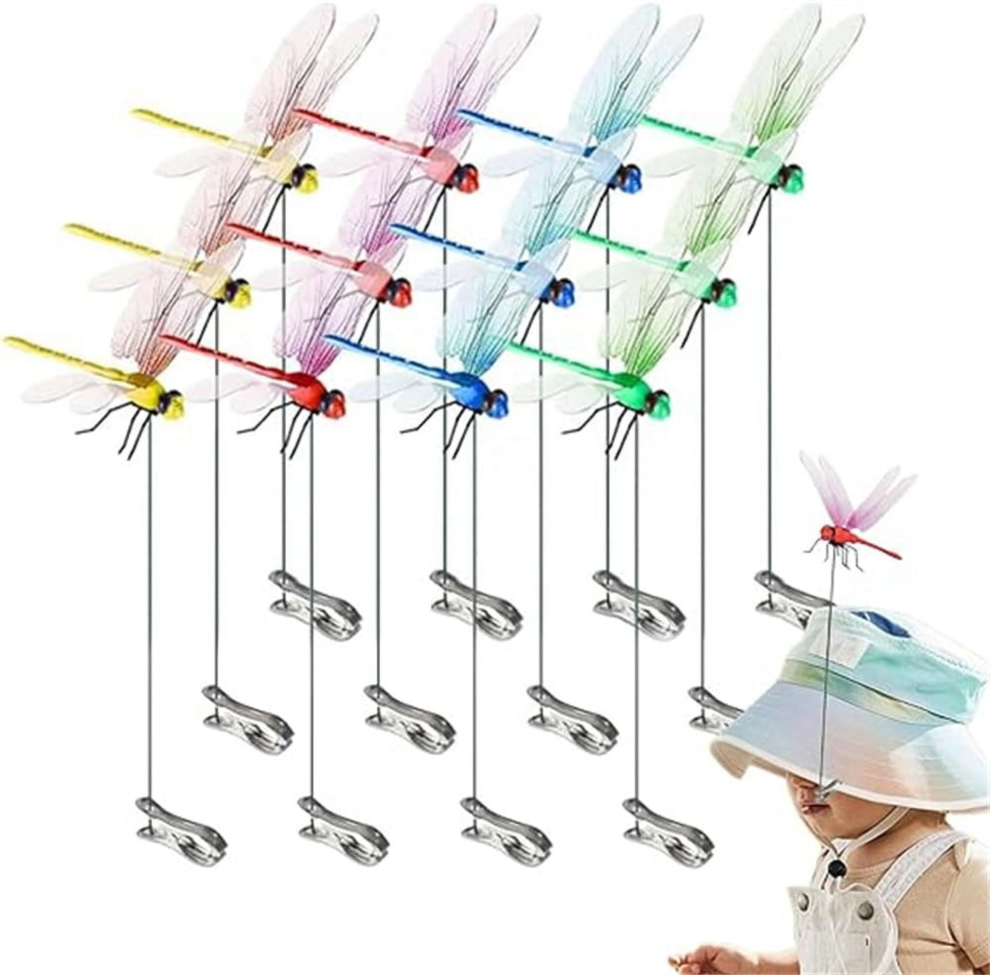 Duslogis Dragonfly Clip Bug Repellent Dragonfly Hat Clip, Clip on ...