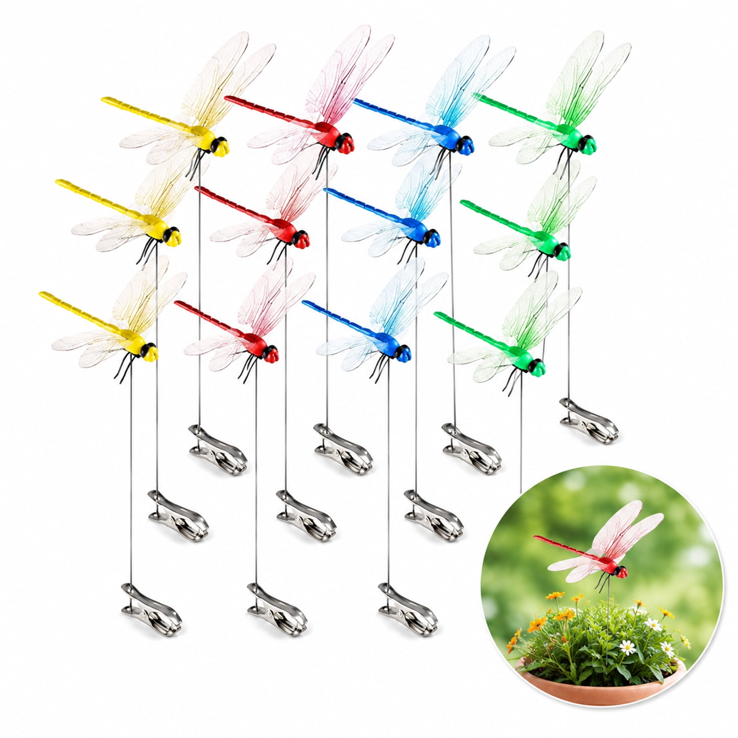 Duslogis Dragonfly Clip Bug Repellent Dragonfly Hat Clip, Clip on ...