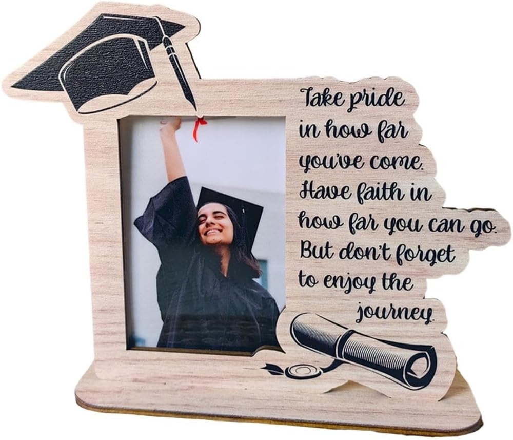 Duslogis Graduation Picture Frame, Class of Wooden Graduation Photo ...
