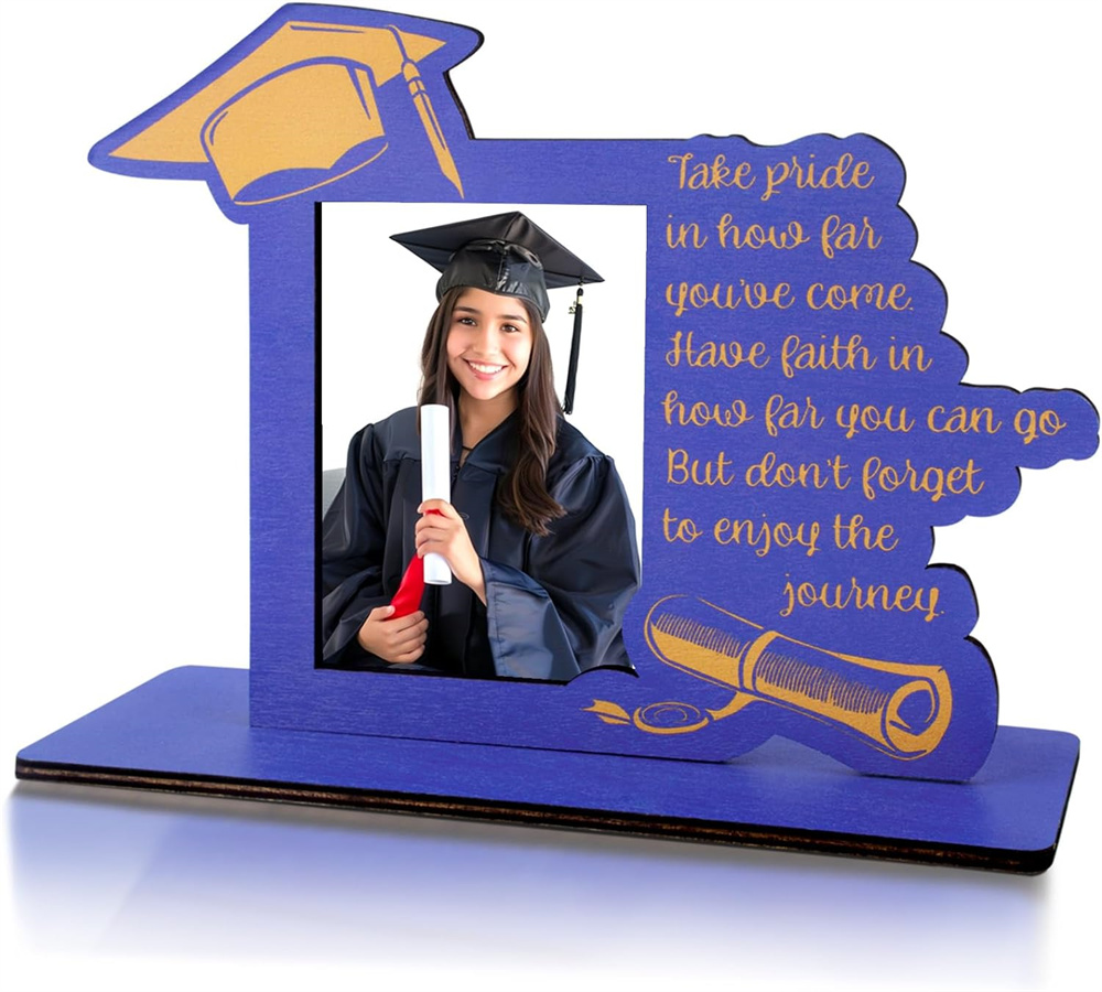 Duslogis Graduation Picture Frame, Class of Wooden Graduation Photo ...