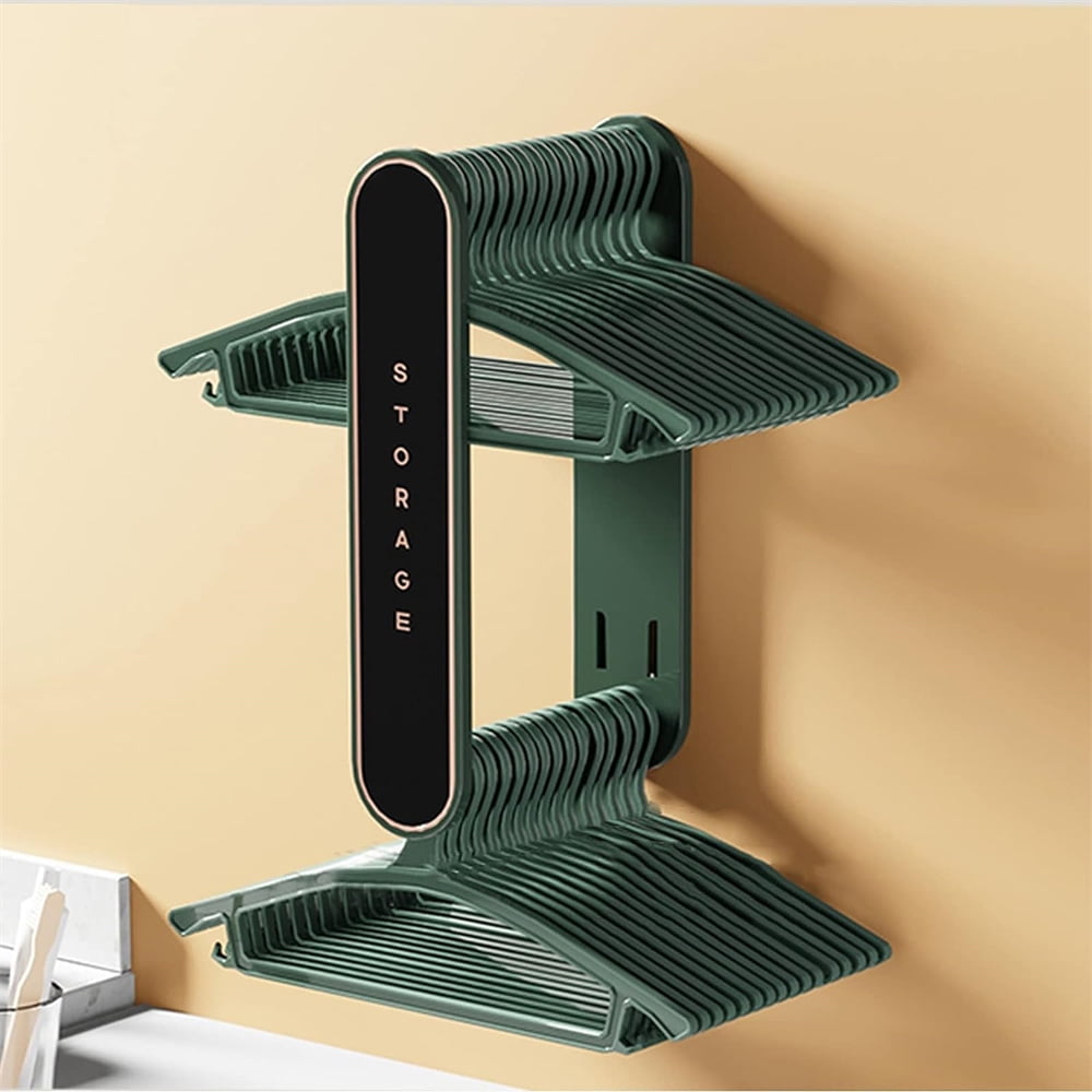 Duslogis Hanger Organizer Stacker,Wall Mounted Stretchable Clothes ...