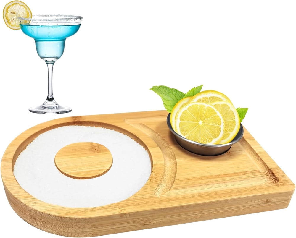 Artrylin Margarita Salt Rimmer Set, Wood Margarita Glass Rimmer Set ...