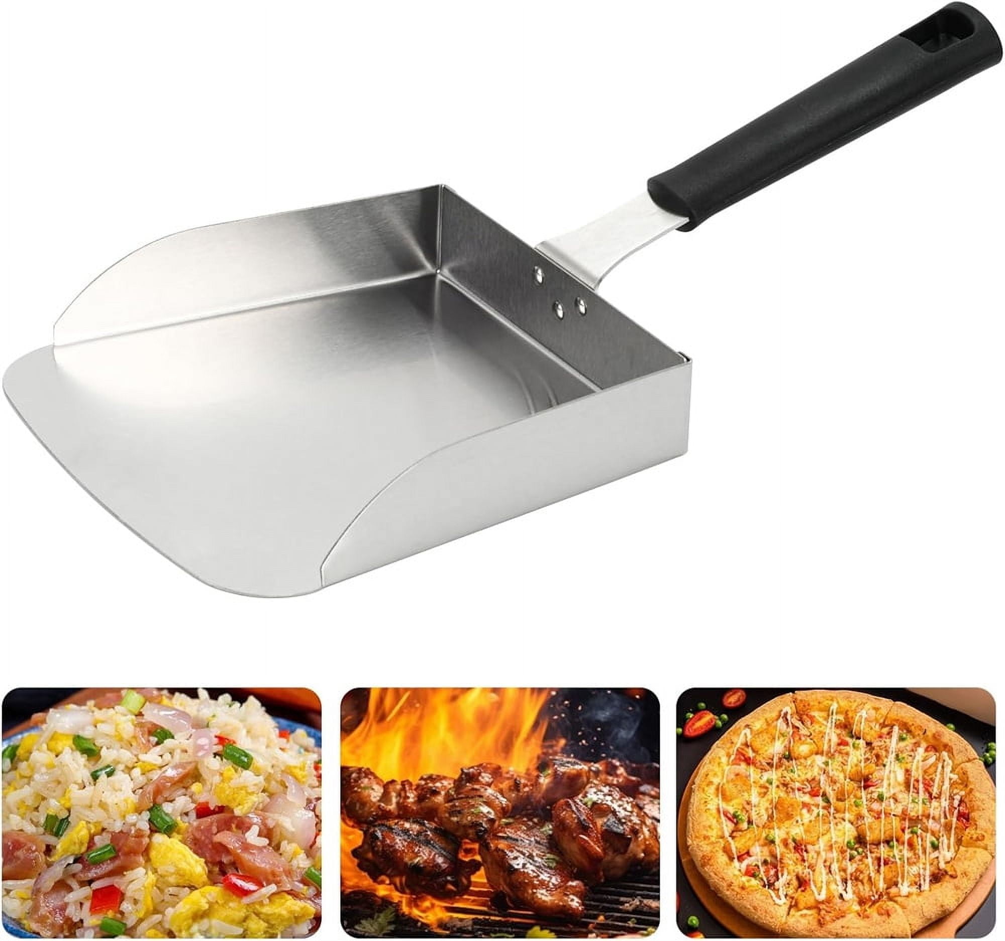 Duslogis Metal Spatula, Heavy Duty Stainless Steel Griddle Burger ...