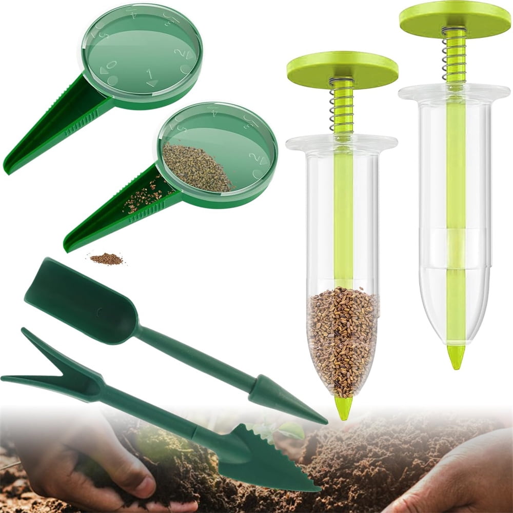 Duslogis Mini Seed Planter Tool,Mini Seed Spreader, 6Pcs Hand Held ...