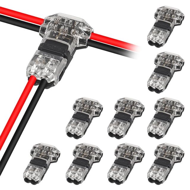 Duslogis Tap Wire Splitter Connectors 3 Way 2 Pin Low Voltage Wire ...
