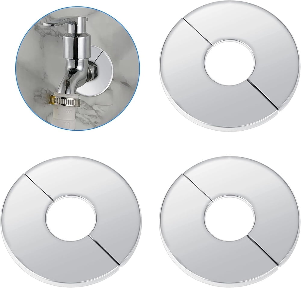 Artrylin Wall Split Flange, 42mm/1.6 inch 3 Pcs Plumbing Cover Plates ...