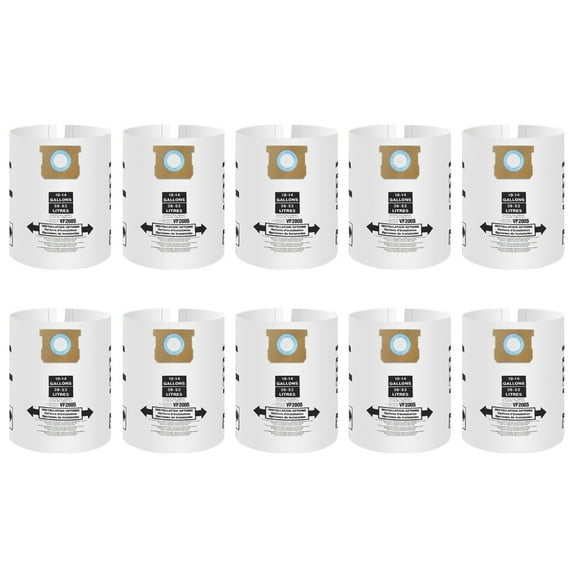 Dust Bags Replacement Vacuum Bags for 10-14 Gallon High Efficiency Dust ...
