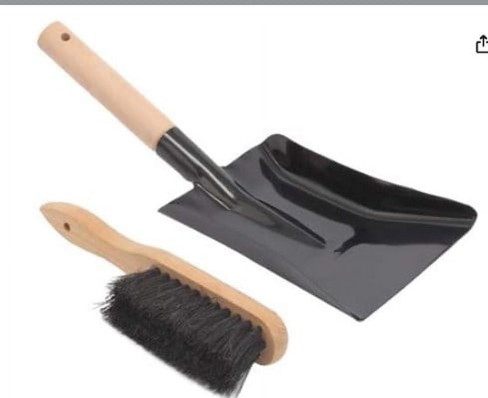 Durable Fireplace Cleaning Brush and Shovel Set with Soft Bristles ...