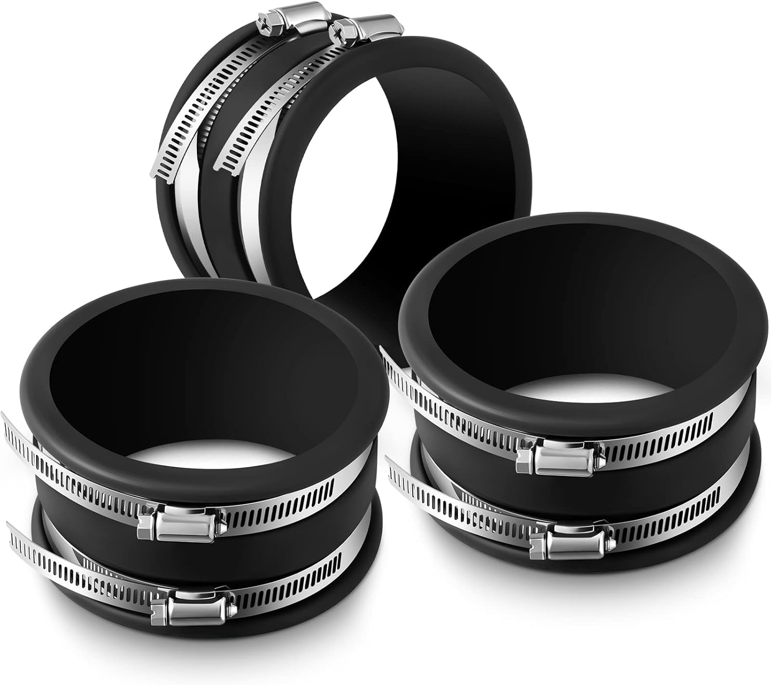 Dust Control Flex Cuffs with Stainless Hose Clamps, Flexible PVC ...