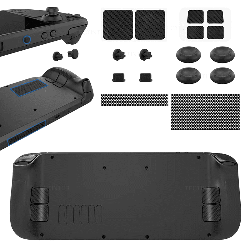 Dust Cover Kit Accessories for Steam Deck - Vent Filter PVC Dust Proof ...