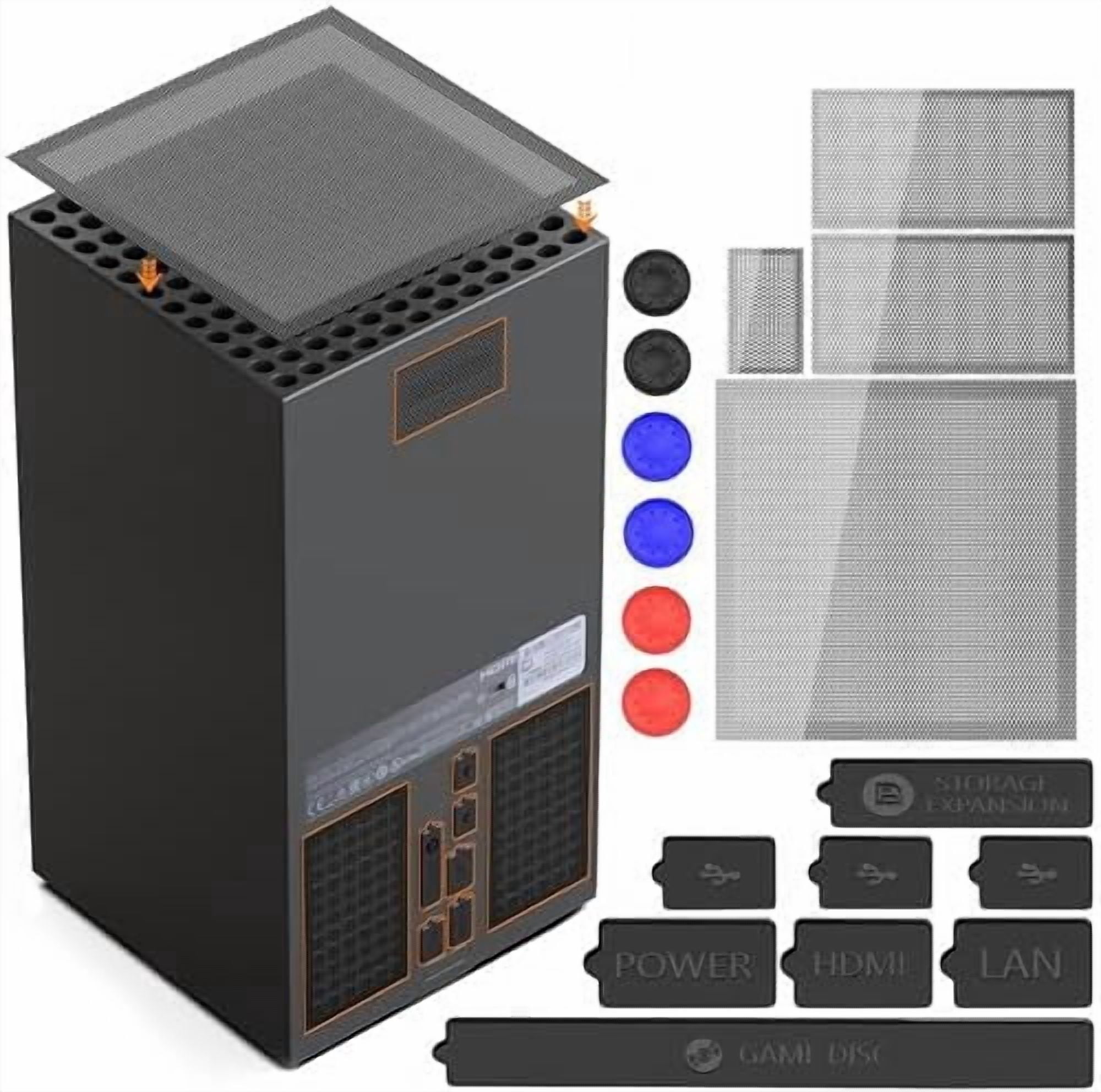 Dust Filter for Series X Console- 8 Plugs and 4 PVC Meshs Set, Anti ...
