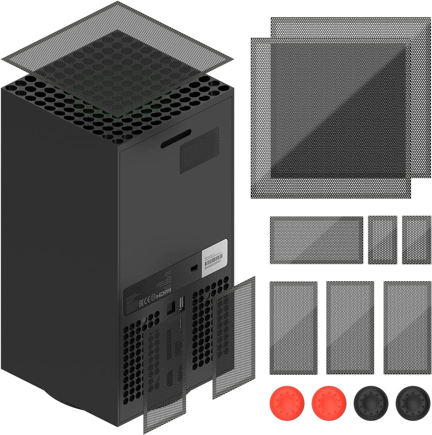 Dust Filter for Xbox Series X, Vent Dust Filter Cover Top Case Dust ...