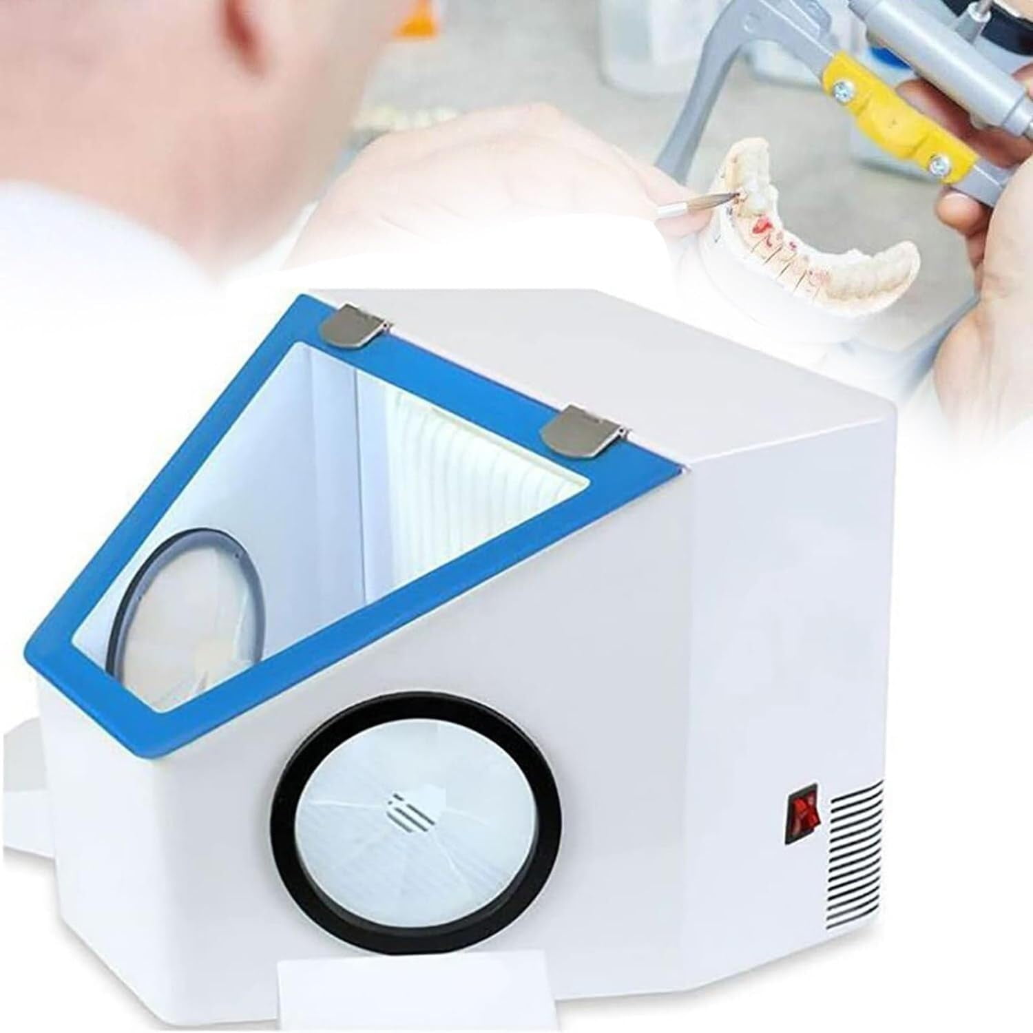 Dust Hood Enclosed, Lab Dust Box, Professional Dental Sandblaster ...