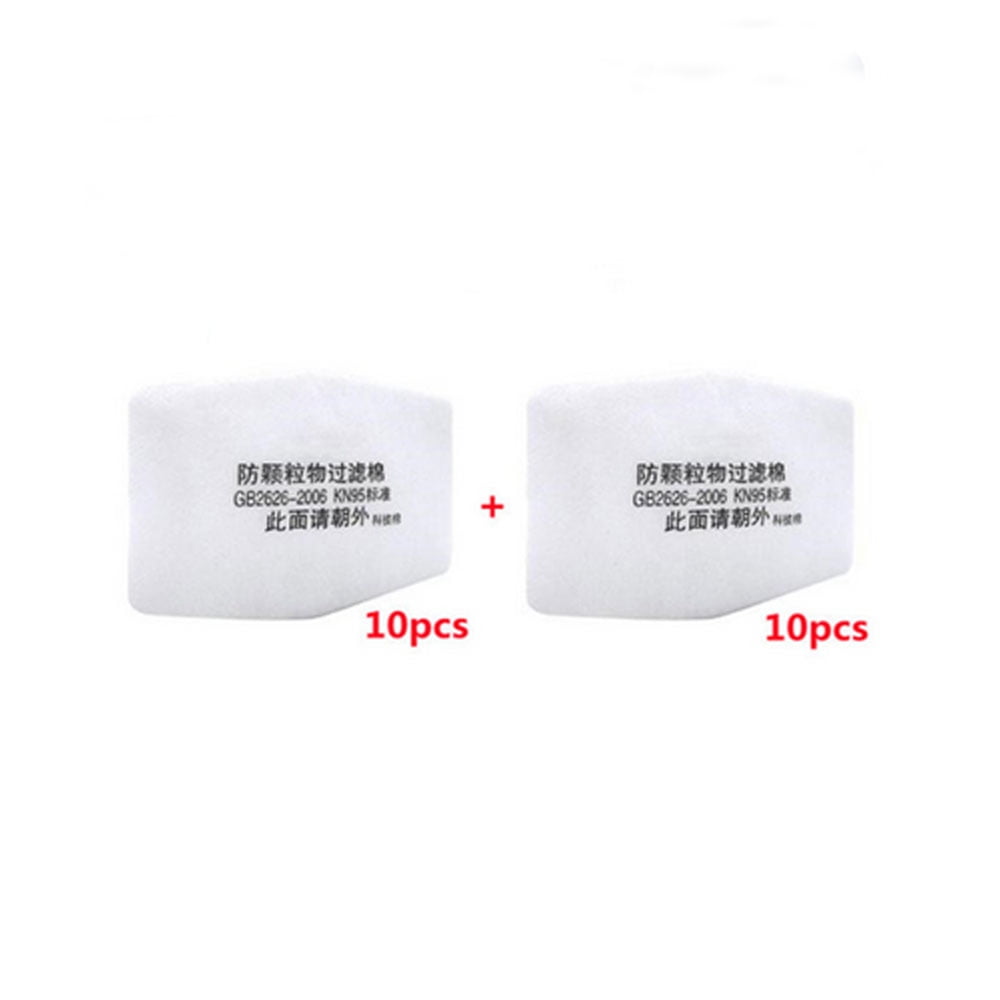 Dust Mask +20pcs Filter Cotton Respirator Half Face Dust-proof Mask ...