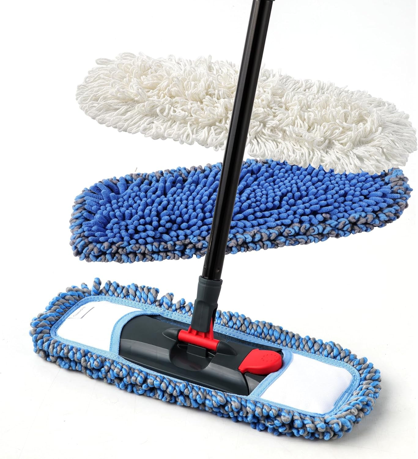 Dust Mop for Floor Cleaning Microfiber Professional Dry & Wet Flat Mops ...