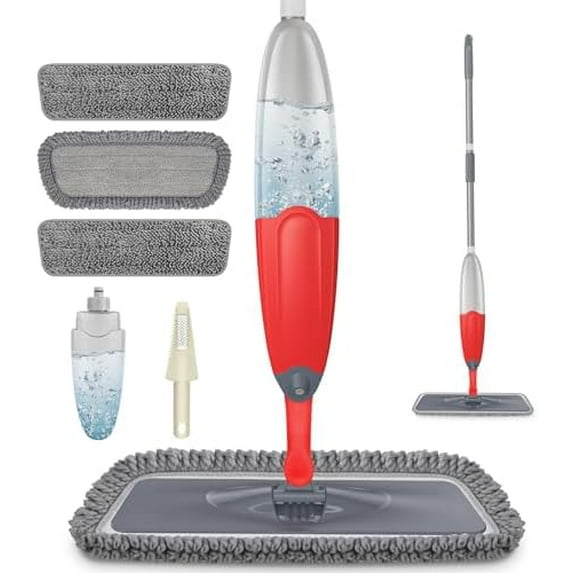 Dust Mop for Hardwood Floors: Microfiber Spray Mop for Cleaning ...