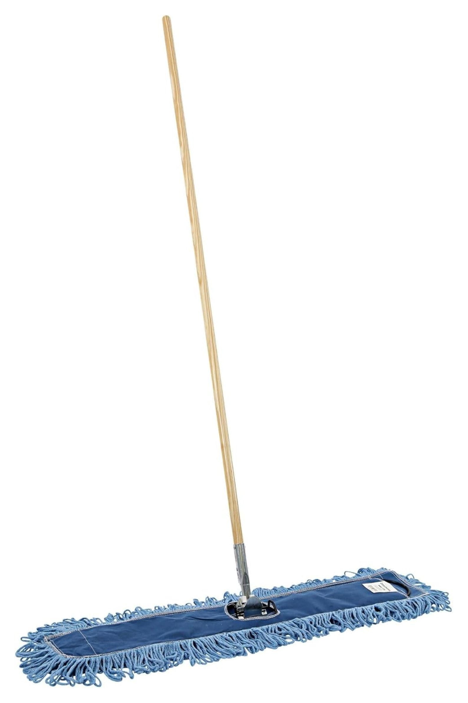 Dust Mop Kit 36 x 5 Inch - Looped-End Dust Mop with 60-Inch Metal/Wood ...
