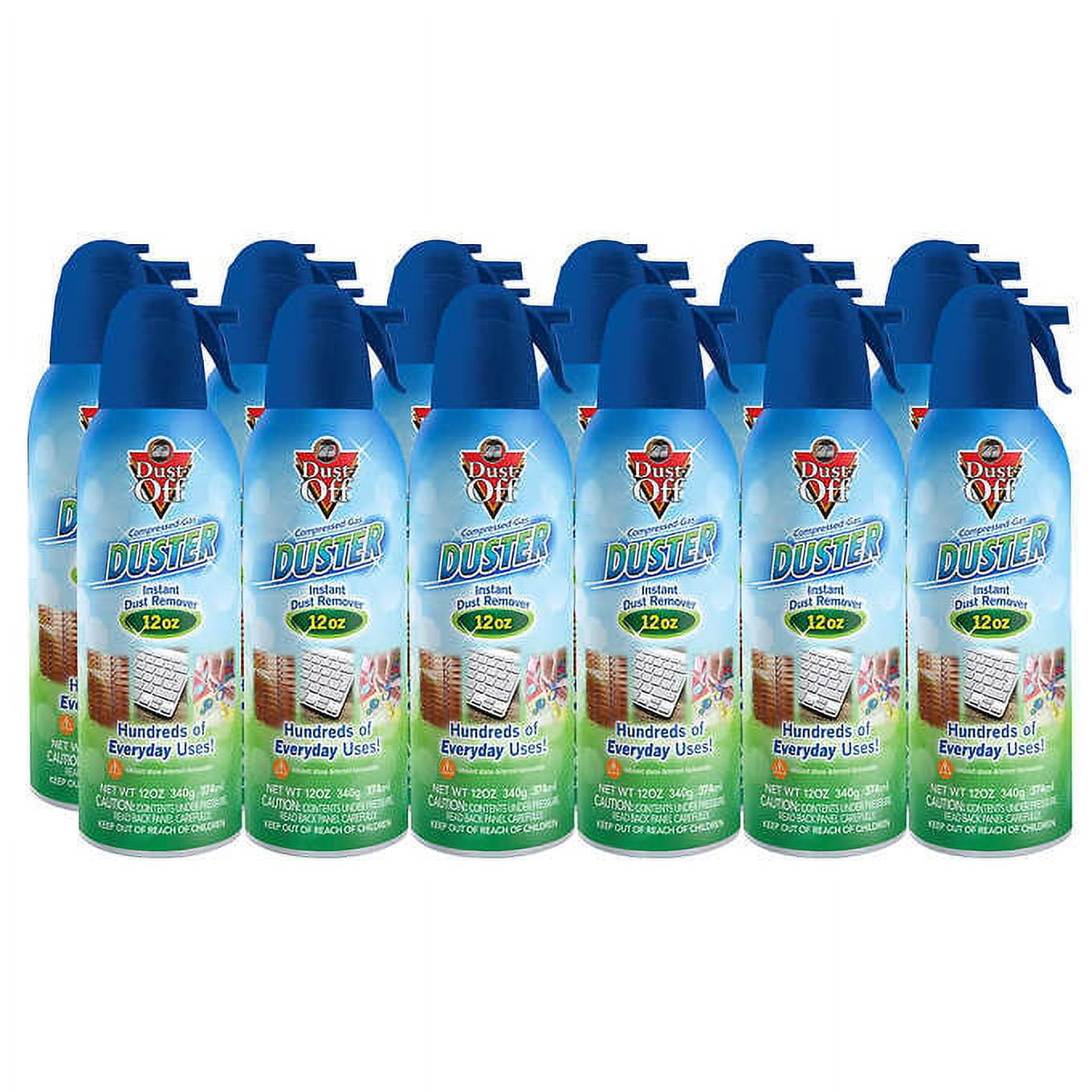 Dust-Off Compressed Gas Duster 12 oz, 12 Pack, Ozone Safe, Electronics ...