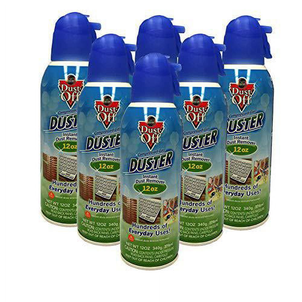 Falcon Dust-Off Compressed Gas Duster, 12 oz, 6 Pack - PC Cleaner ...