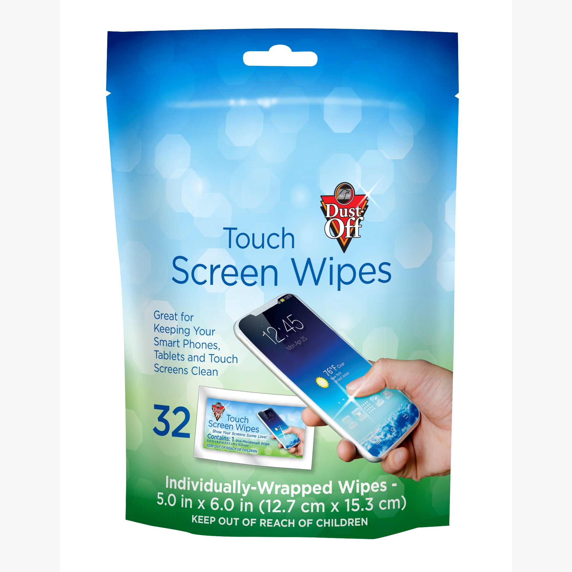 Dust-Off® Touch Screen Wipes, 32 Pack, Computer Laptop Cleaner for ...