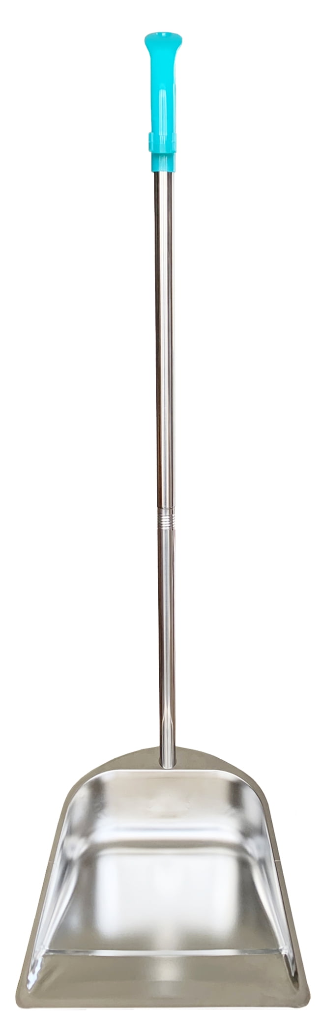 Dust Pan 10.7", Stand Up Stainless Steel Dustpan with Long Handle 33 ...