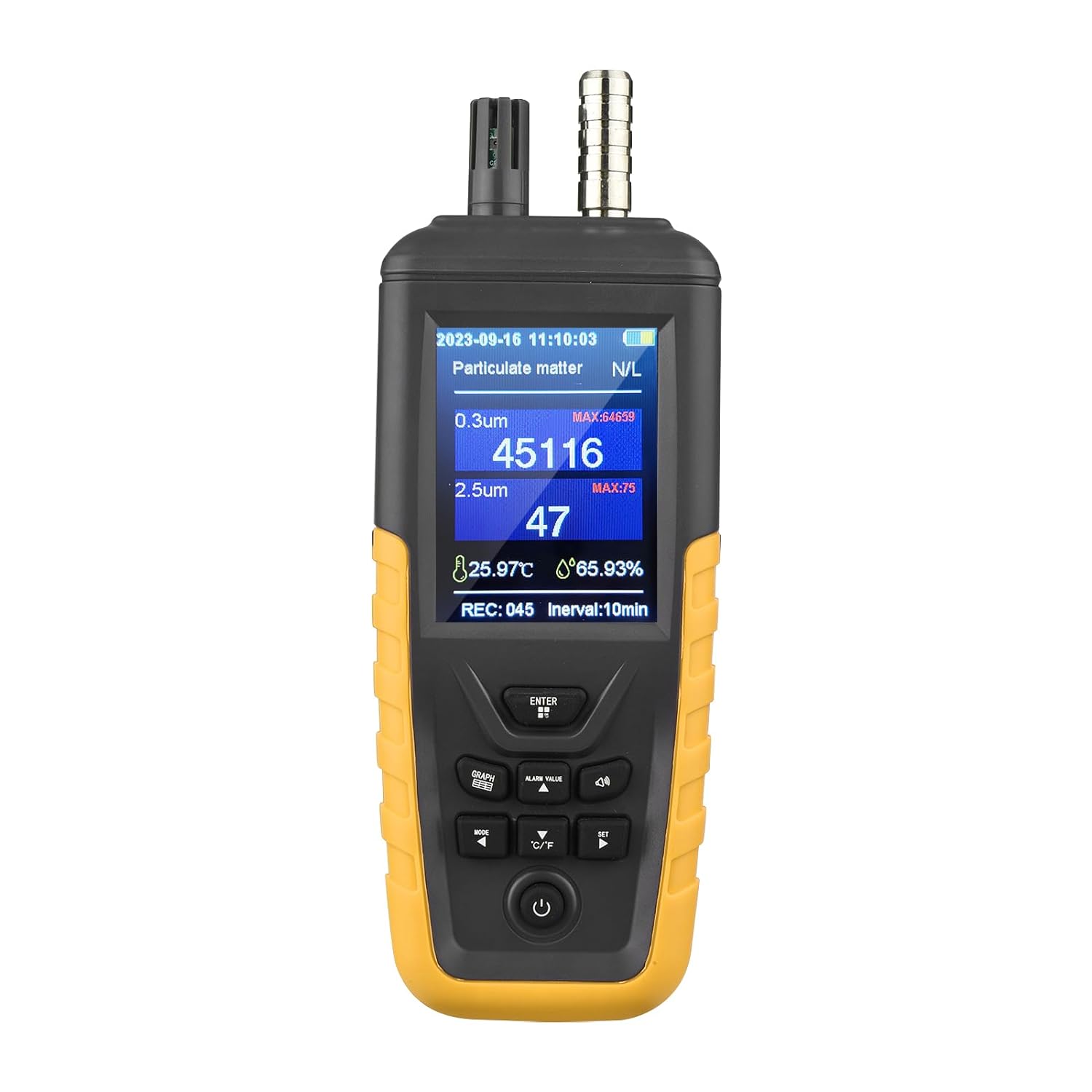 Dust Particle Counter Air Quality Monitor High Sensitivity Channel ...