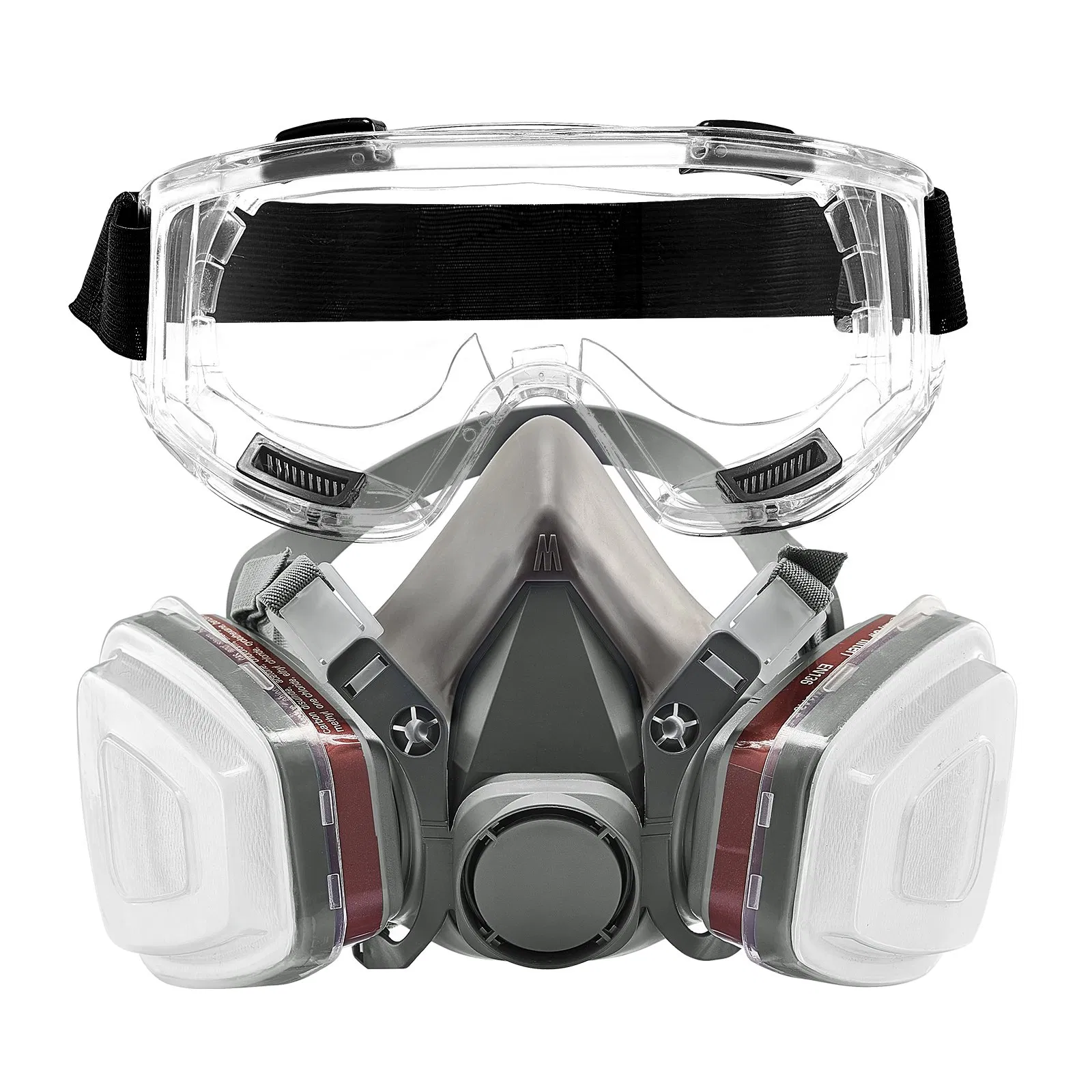 Dust & Particle Respirator Mask, Reusable Half Face Cover with ...