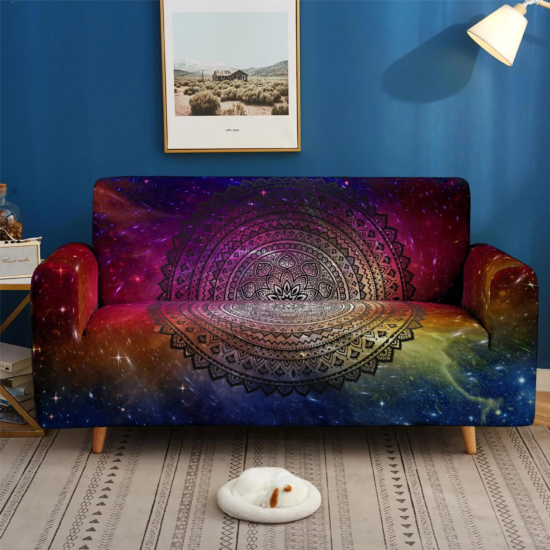 Dust Proof Elastic Sectional Sofa Cover 3D Digital Printing Universal ...