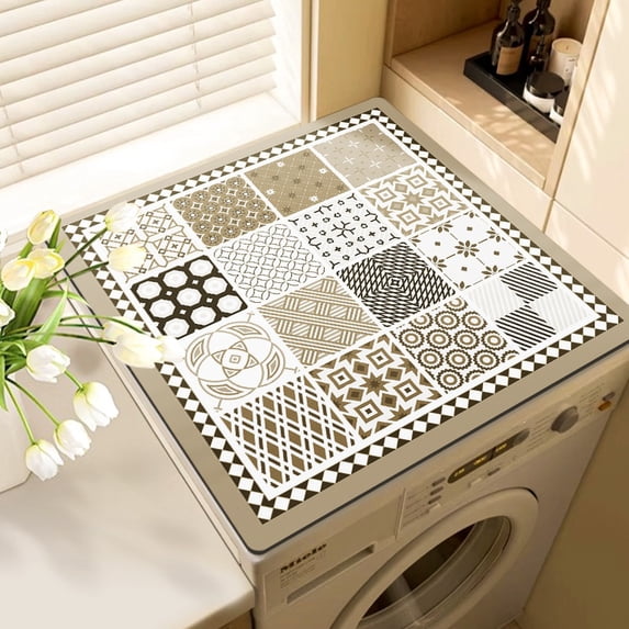 Dust-Proof Mat for Drum Washing Machine - Plaid Pattern, 50x60cm ...