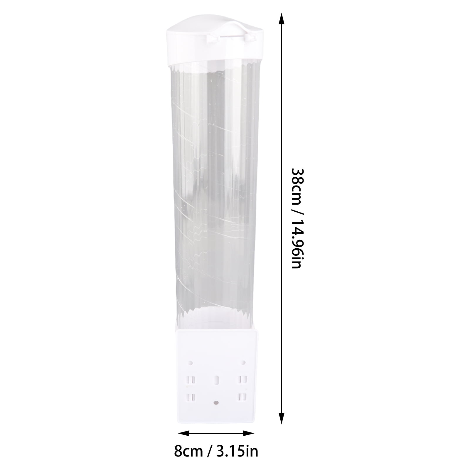 Dust,Proof Paper Cup Dispenser Holds 50 Cups, 7.5cm Diameter, Easy ...