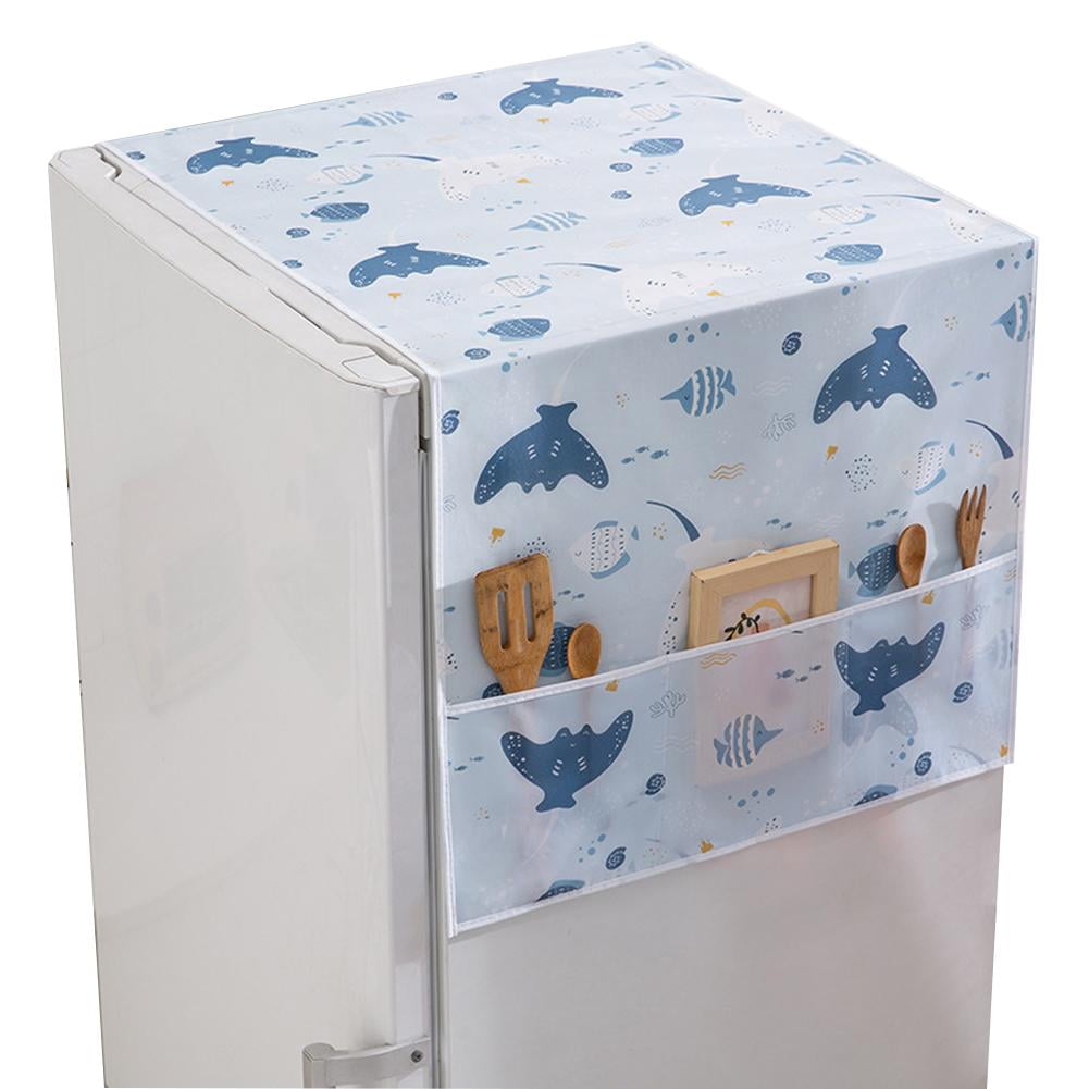 Dust-Proof Refrigerator Cover Cotton Washing Machine Top Protector with ...