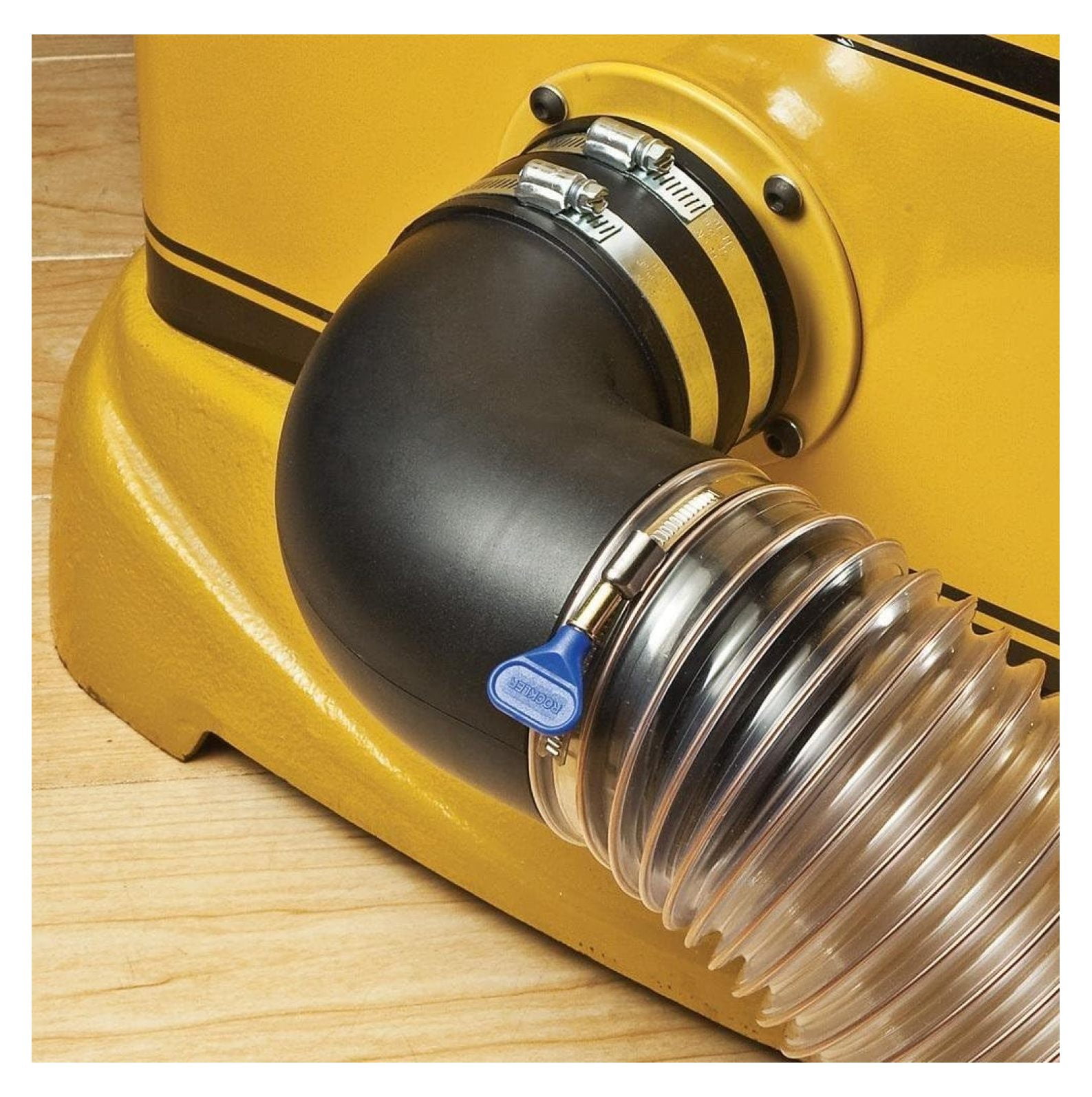 Dust Right Quick Connect 4'' Elbow - Dust Collection Fittings Includes ...