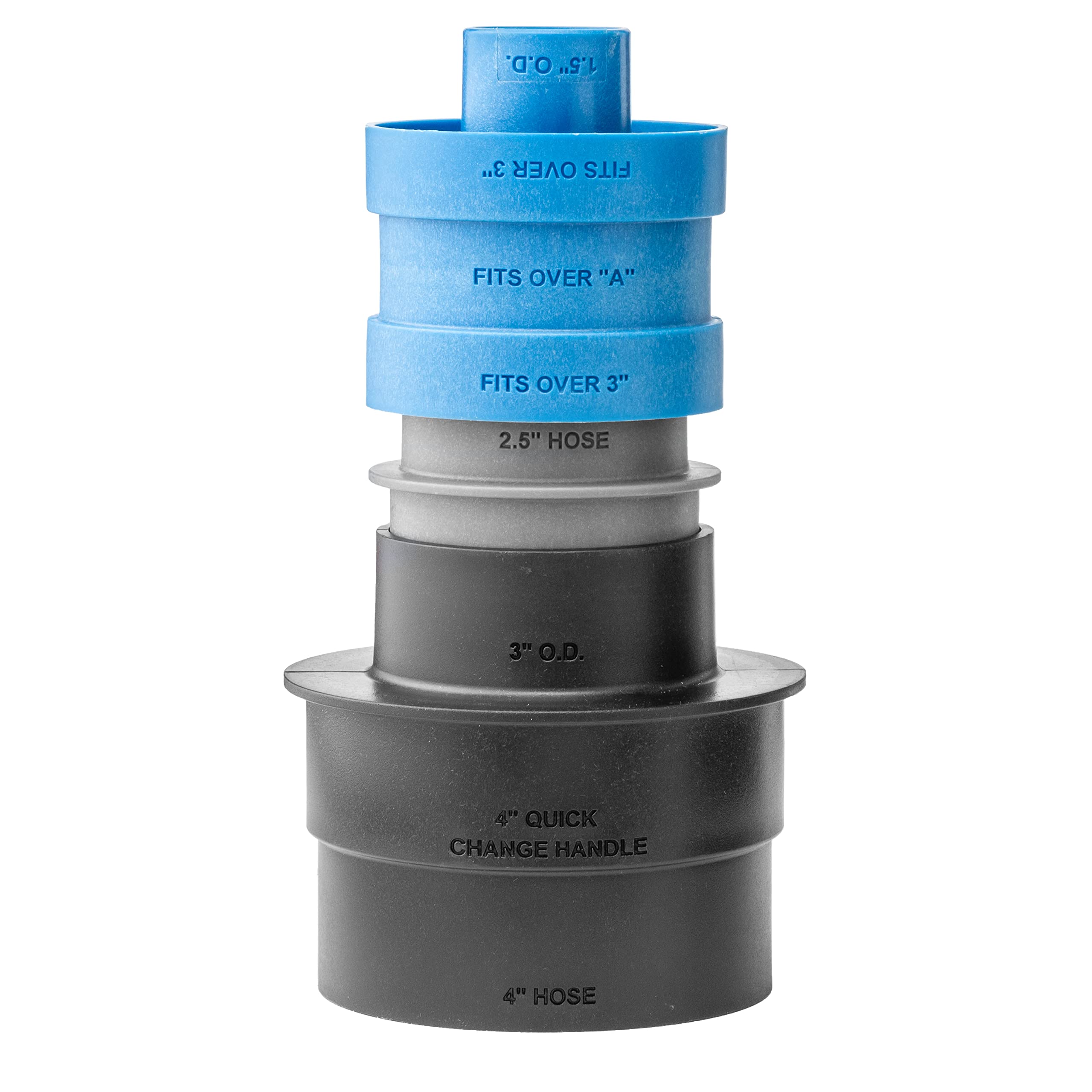 Dust Right Stacking Dust Port Adapter Set (3-Piece) - Interchangeable ...