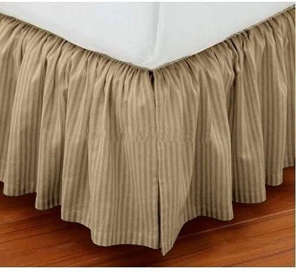 Dust Ruffled Bed Skirt, Classic Style, Soft and Stylish 100% Egyption ...