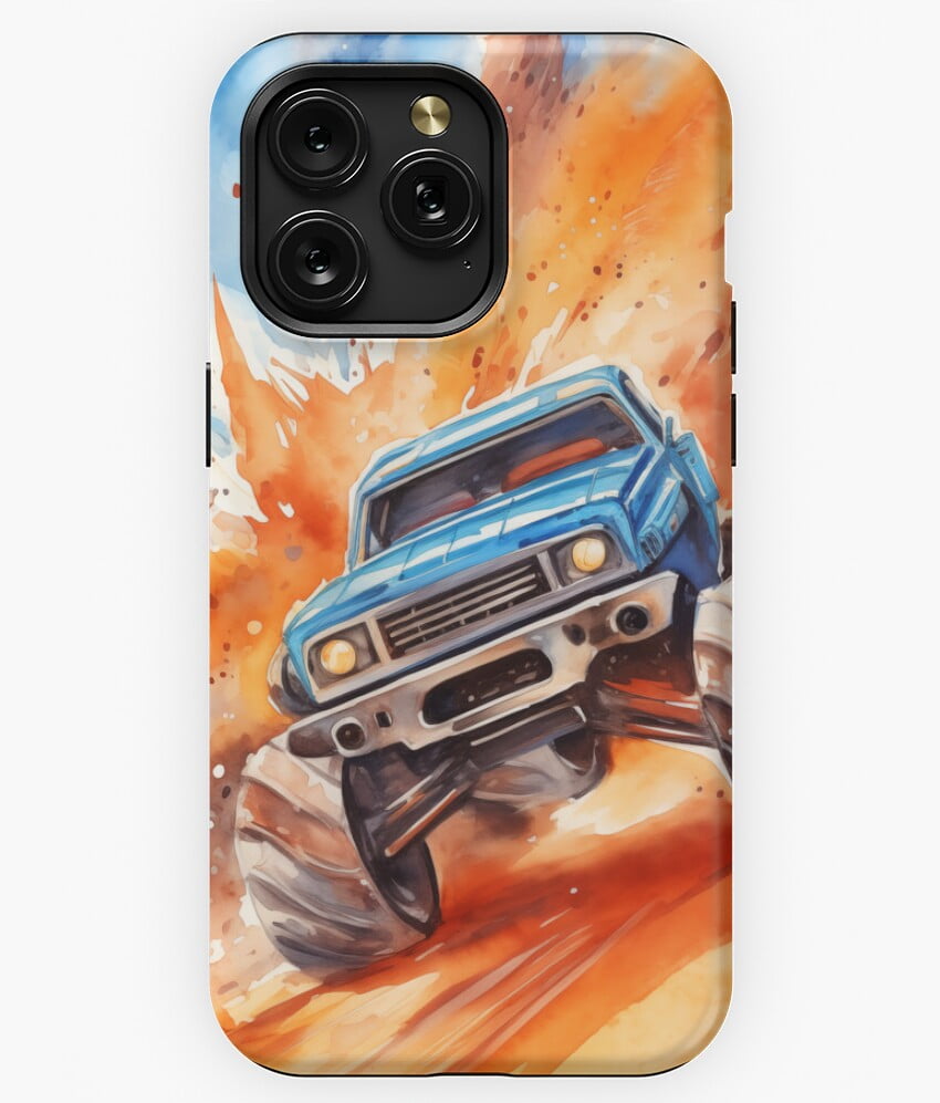 Dust Storm Monster Truck Racing Art G2793 Phone Case for iPhone17 16 15 ...