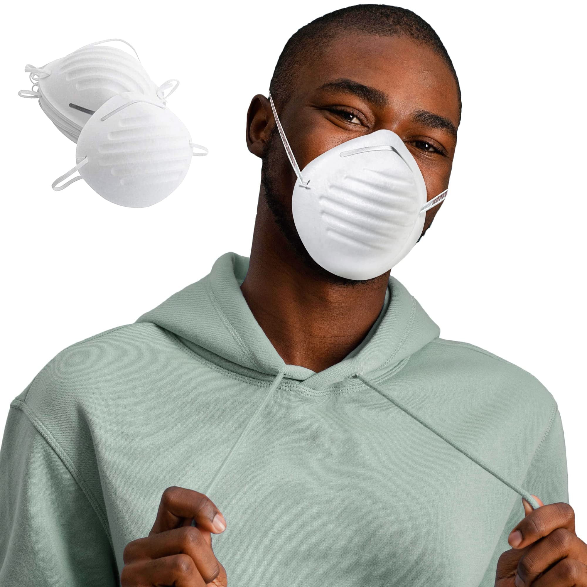 Dust and Particle Masks. Pack of 1000 Disposable Respirator with ...