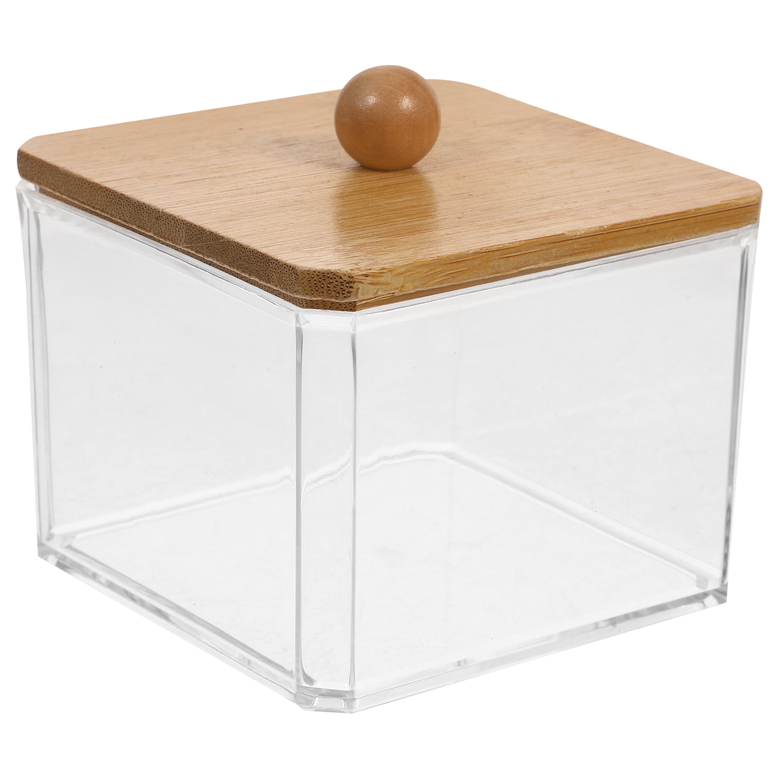 Cotton Swabs Holder Plastic Cotton Balls Cotton Pads Organizer with ...